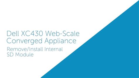 How To Replace An Internal Dual Sd Module For Dell Storage Nx430 Dell Us