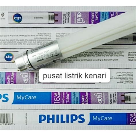 Jual Phillips TL Led Ecofit 16w Lampu TL Tube T8 Philips LED 16w 16watt Jakarta Pusat Pusat