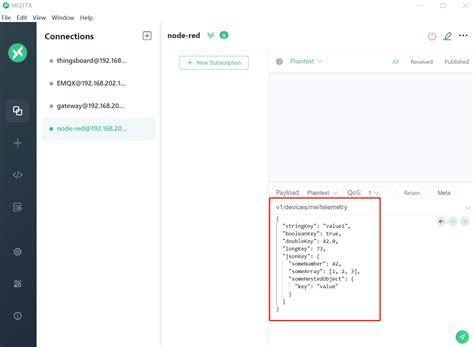 设备连接 Mqtt Thingsboard