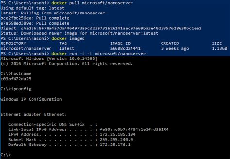 Nano Server With Docker