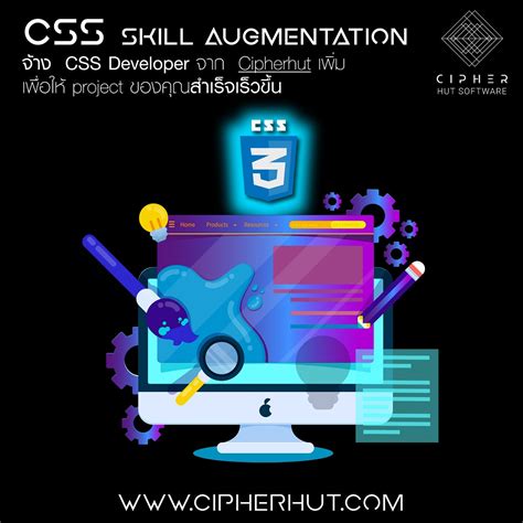 Css Skill Augmentation จ้าง Html Developer จาก Cipherhut เพิ่มเพื่อให้