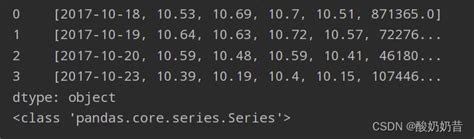 Python的ndarray、series和dataframe类型转化series转化为ndarray Csdn博客
