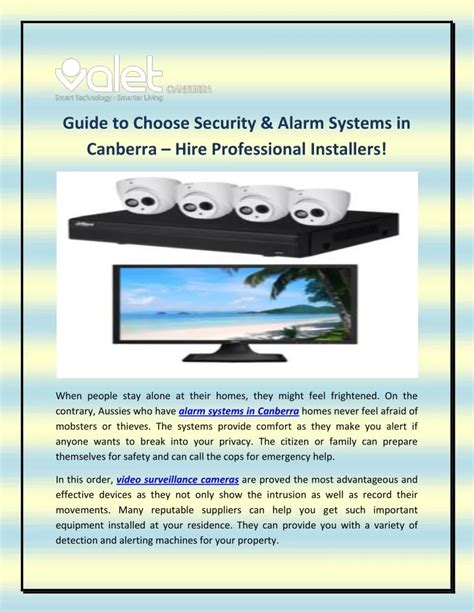 Ppt Guide To Choose Security And Alarm Systems In Canberra Hire
