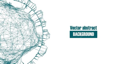 Premium Vector Global Network Connection Abstract Vector Background Of Dots And Lines With