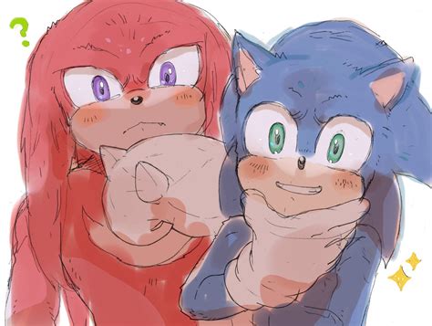 Sonic The Hedgehog And Knuckles The Echidna Sonic And More Drawn By Sk Rokuro Danbooru