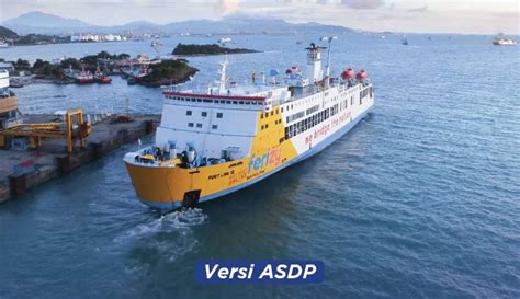 Jadwal Penyeberangan Kapal Feri Rute Merak Bakauheni Senin 910