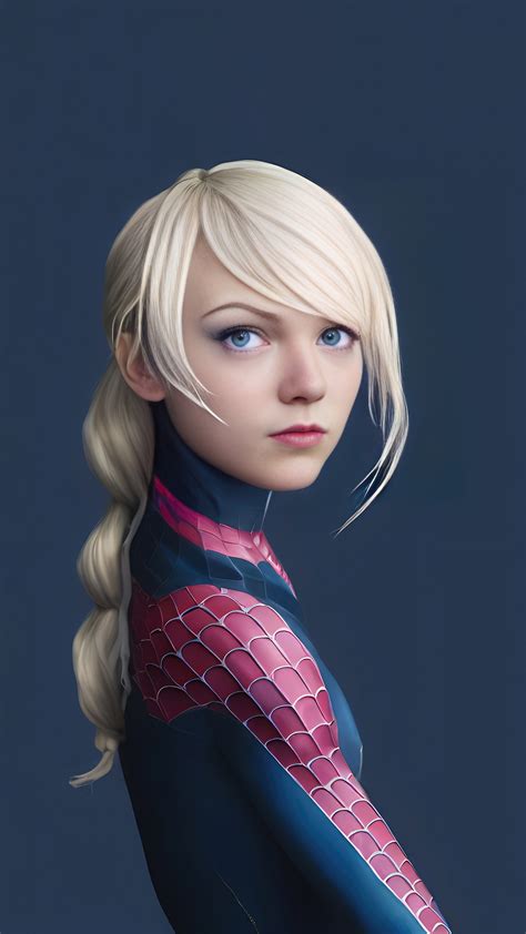 Gwen Stacy Superheroes Artist Artwork Digital Art Hd 4k 5k Artstation Hd Phone Wallpaper