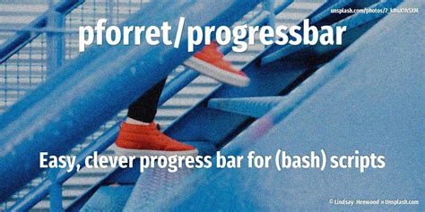 Github Pforretprogressbar Easy Clever Progress Bar For Bash Scripts