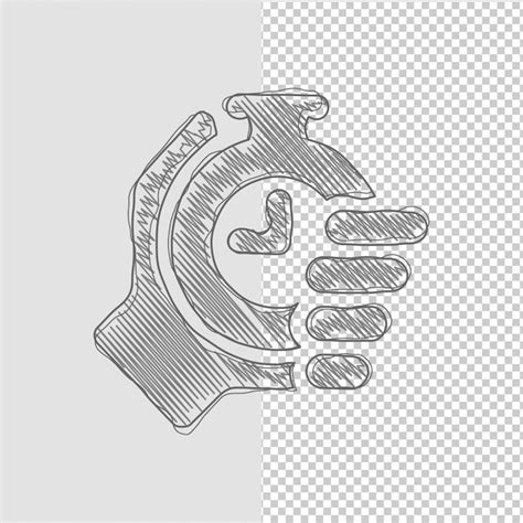 Premium Vector Sketch Effect Timer Icon With Customizable Background