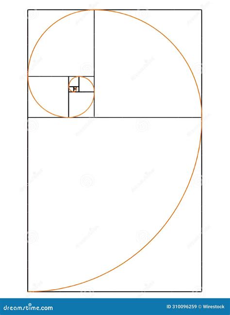 Golden Fibonacci Number Golden Section Spiral Proportion Poster Fibonacci Perfect Proportion