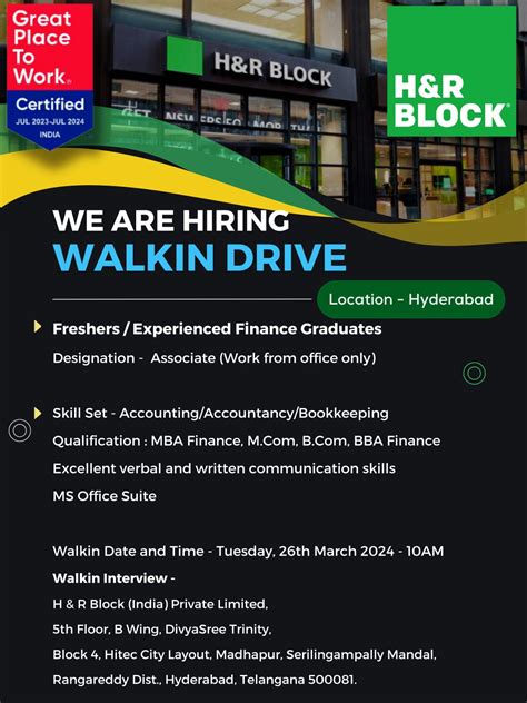 Handr Block Hyderabad On Linkedin Hiring Walkin Hyderabadwalkin Financejobs Accountingjobs