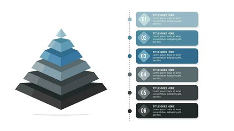 3d Pyramid Hierarchy Infographic Template Design With 6 Layers 26297532 Vector Art At Vecteezy