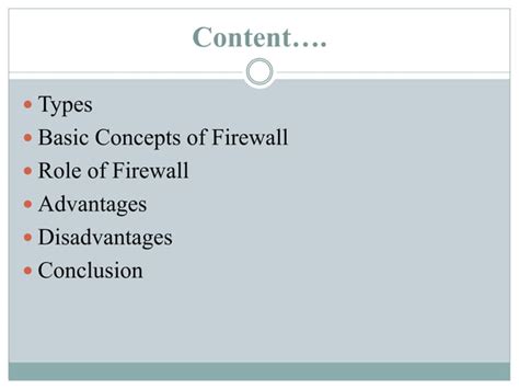 Firewall Ppt Pptx Computer Networking Computing