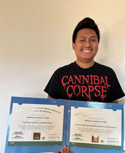Anthony Cornelius Guadiz On Linkedin Cissp Ccsp Isc2 Infosec Cybersecurity 10 Comments