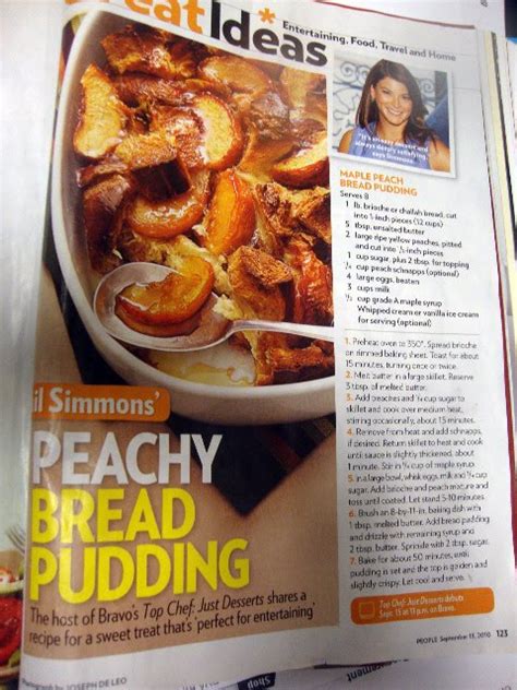 Maple Peach Bread Pudding