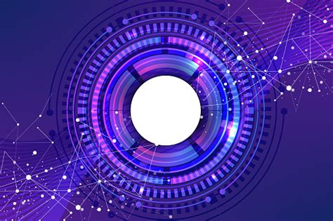 디지털 기술 미래 지향적 인 인터넷 네트워크 속도 연결 보라색 배경 0명에 대한 스톡 벡터 아트 및 기타 이미지 0명 3차원 형태 가상현실 Istock