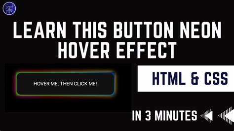 Can You Design This Css Neon Button Hover Effect Html Css Cssanimation Youtube