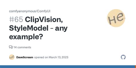 Clipvision Stylemodel Any Example · Issue 65 · Comfyanonymouscomfyui · Github