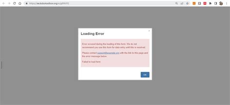 Cannot Load Form Message Form Building Kobotoolbox Community Forum