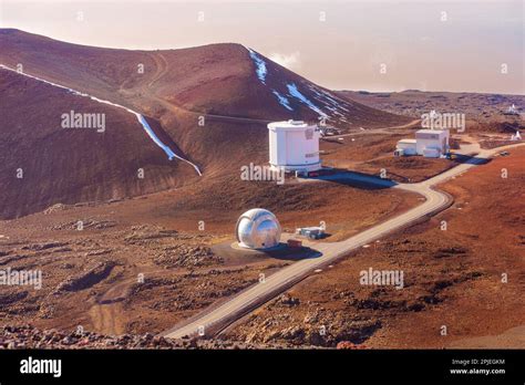 Group Of Astronomical Research Facilities Located At The Summit Of
