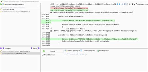 Flickering In FormCommit When Selecting Not The First Item In Staged