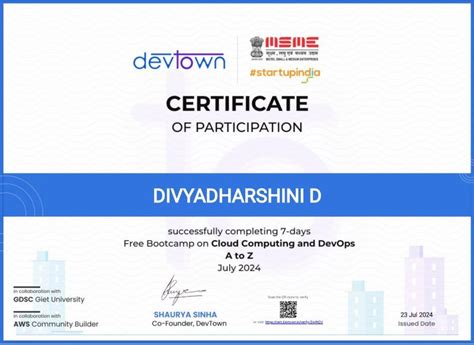 Divyadharshini D On Linkedin Devtown
