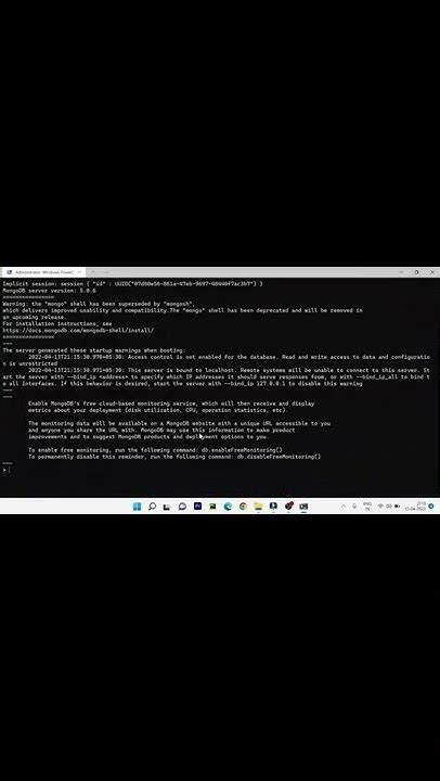 How To Start Server In Mongodb Mongodb Server Crazycoding Youtube