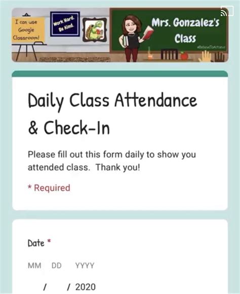 Ideal Attendance Sheet Google Forms Building A Budget Spreadsheet