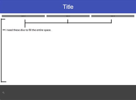 Html How To Make A Grid Span The Remaining Height Of The Page Stack Overflow