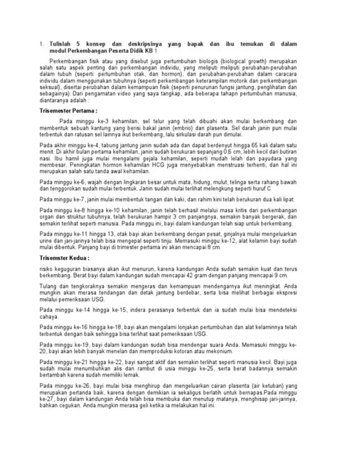 Analisa Bahan Ajar Kb 1 Tulislah 5 Konsep Dan Deskripsinya Yang Bapak Dan Ibu Temukan Di Dalam