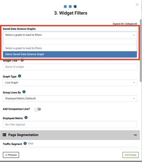 How Do I Add My Saved Data Science Graphs To A Dashboard As A Widget