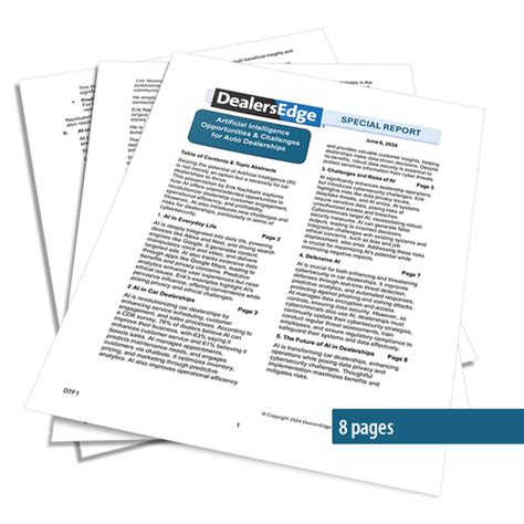 Special Report Artificial Intelligence Opportunities And Challenges For Auto Deal Dealersedge