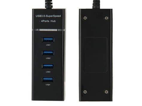Hi Speed Port Usb Multi Hub Splitter Expansion Black Usb Pocket Hub