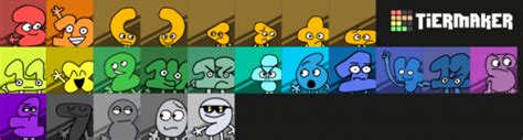 Bfdi Tier List Part As Of Bfb 28 50 Off