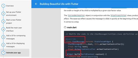 Building Beautiful Uis With Flutter `override` Placement Error · Issue 10739 · Flutter