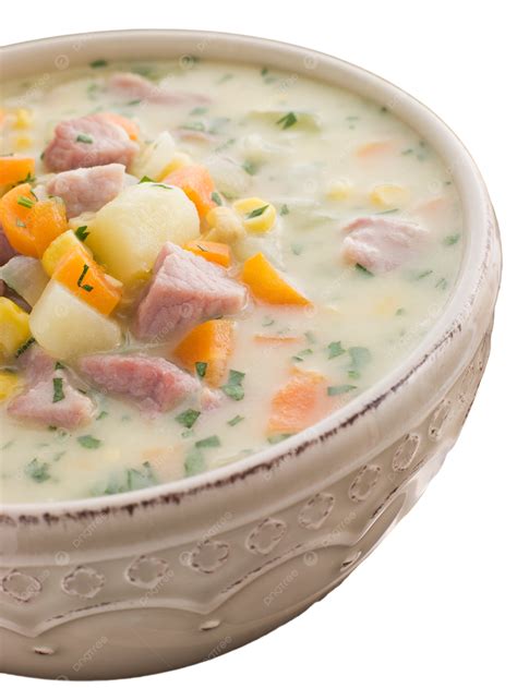 Savory Bacon And Corn Chowder Served With Homemade Soda Bread Recipe Eating Utensil Tarragon