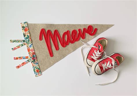 Custom Name Pennant Cursive Eventide Pennant Co