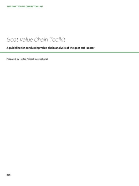 Goat Value Chain Toolkit Pdf