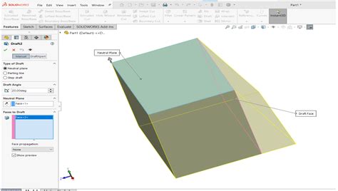 Làm Việc Với Tính Năng Draft Trong Solidworks Vihoth