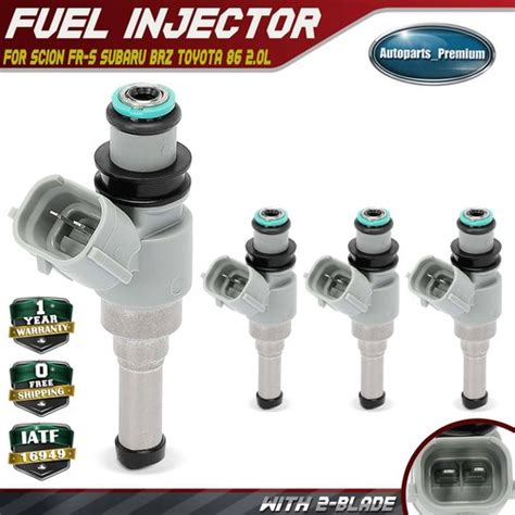 4x Fuel Injector For Scion Fr S 2013 2016 Subaru Brz 2013 2015 Toyota