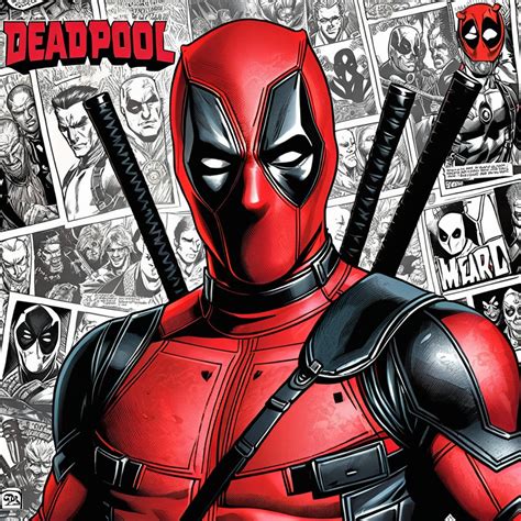 Deadpool Character Poster Stable Diffusion Online