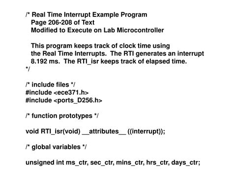 Ppt Real Time Interrupts Powerpoint Presentation Free Download Id4122888