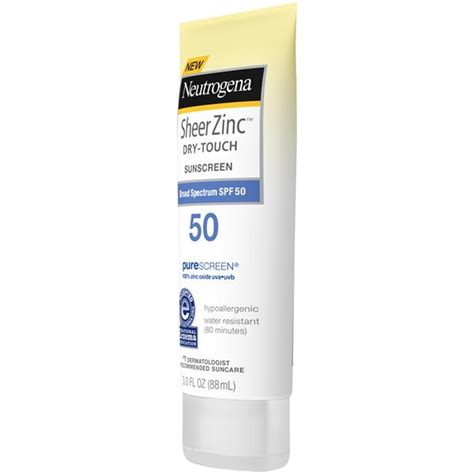 Neutrogena Sheer Zinc Dry Touch Sunscreen Spf 50 Hy Vee Aisles Online