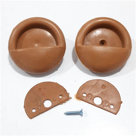 Jual Tarikan Pintu Bulat Plastik COKLAT Gagang Kamar Mandi Toilet G Tanpa Bubble