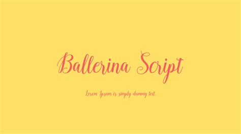 Ballerina Script Font Download Free For Desktop Webfont