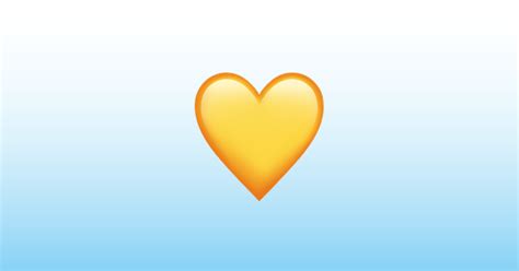Corazón Amarillo Emoji 💛