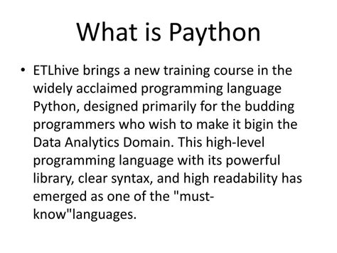 Ppt Paython Course In Pune Powerpoint Presentation Free Download Id7365337