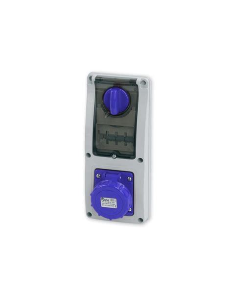 Locked Socket Outlet With Isolating Switch Flush Mounted With Fuse