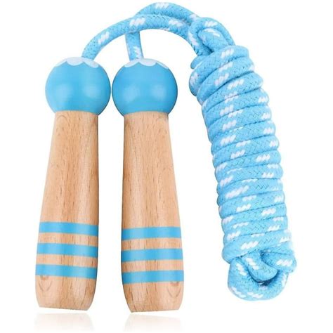 Cuerda De Saltar Para Niños Con Mango De Madera Y Cuerda De Saltar De