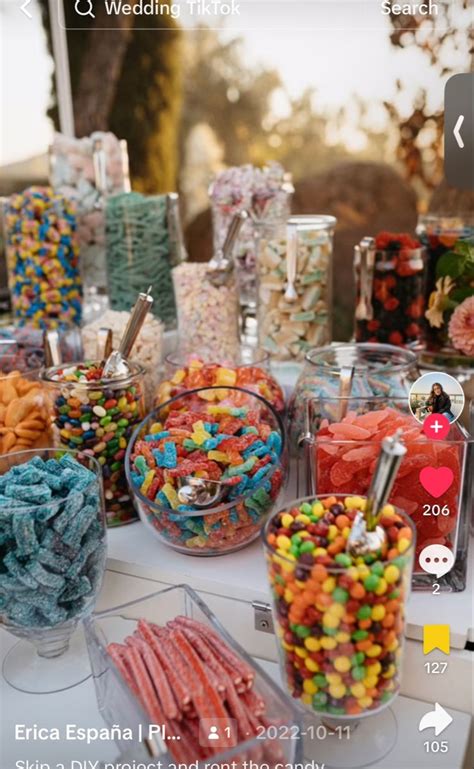 Candy Bar Wedding Reception Ideas